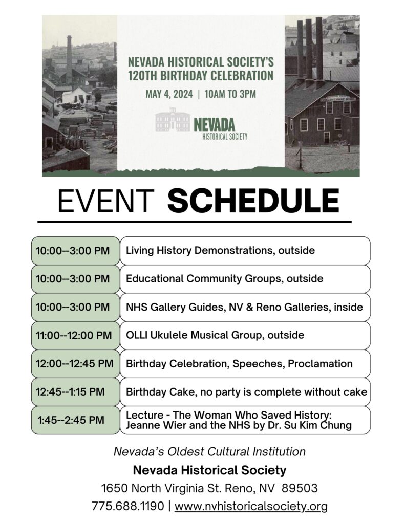 Happy Birthday NHS - Celebrating 120 Years of History | Nevada ...